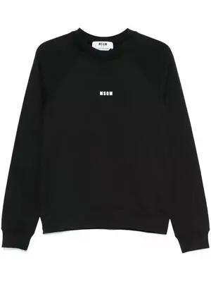 MSGM Cotton Sweatshirt - Black