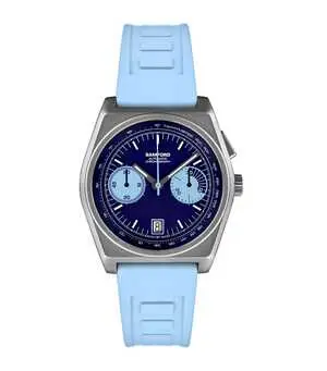 BAMFORD LONDON Bamford London Titanium Chronograph Watch Navy