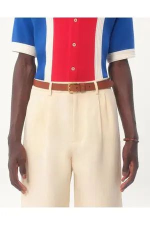 Valentino Garavani Vlogo Signature Belt - Natural