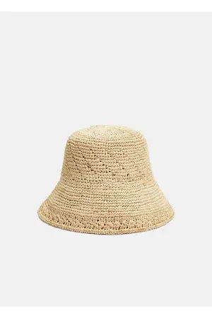 Vince Straw Bucket Hat - Natural