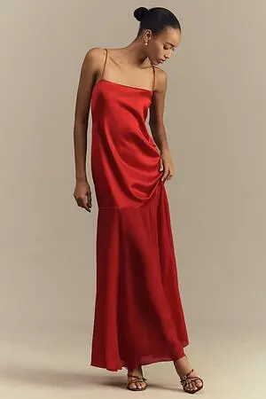 Shona Joy Moraya Drop-Waist Maxi Dress In Chili - 24% Off | Editorialist