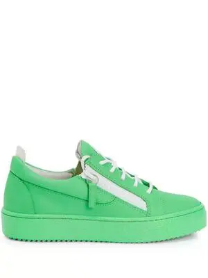 GIUSEPPE ZANOTTI Gail Leather Sneakers - Green