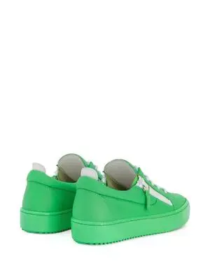 GIUSEPPE ZANOTTI Gail Leather Sneakers - Green