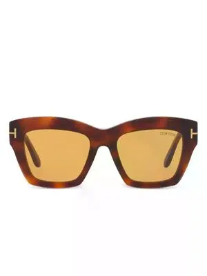 TOM FORD Oversize-frame Sunglasses - Green