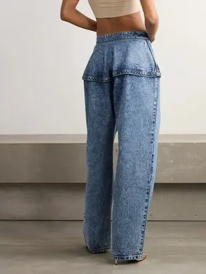 Alaïa Wide-leg Jeans - Blue
