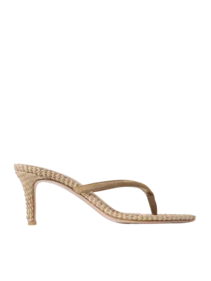 GIANVITO ROSSI Calypso 80 Raffia Sandals - Brown