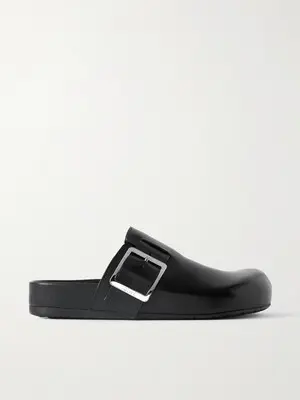 Loewe Ease Leather Mules - Black
