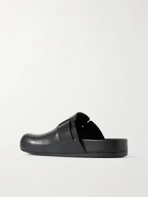 Loewe Ease Leather Mules - Black