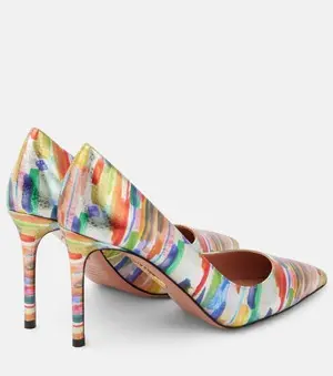 AQUAZZURA Purist 85 Leather Pumps