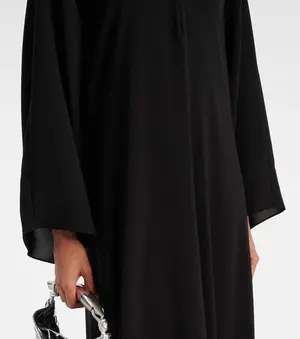 Max Mara Lillo Cady Maxi Dress - Black