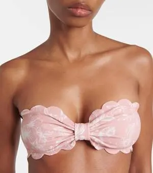 Marysia Antibes Floral Bandeau Bikini Top