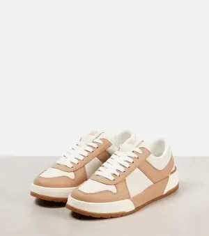 Max Mara Chill Leather Lace-up Sneakers