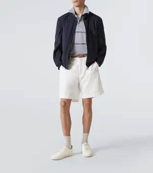 Brunello Cucinelli Striped Cotton Polo Shirt