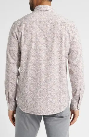 Bugatchi James Ooohcotton® Button-up Shirt - Jaffa