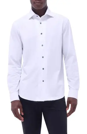 Bugatchi Devon Ooohcotton® Solid Button-up Shirt