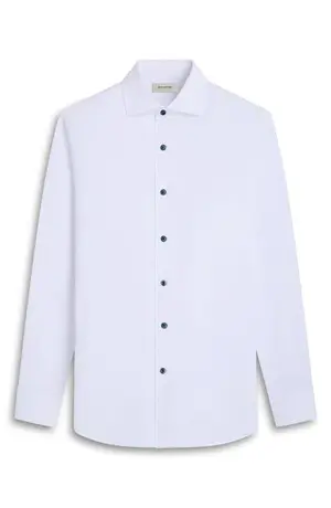 Bugatchi Devon Ooohcotton® Solid Button-up Shirt