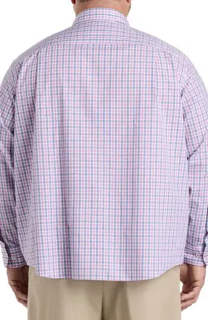 UNTUCKIT FIT BY DXL Big & Tall Dolcetto Sport Shirt - Pink