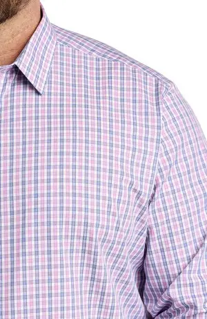 UNTUCKIT FIT BY DXL Big & Tall Dolcetto Sport Shirt - Pink