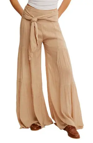 Free People Tie-waist Wide-leg Pants