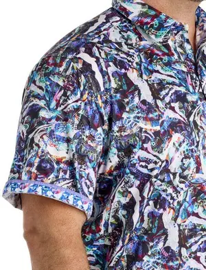 ROBERT GRAHAM BY DXL Big & Tall Boyd Sport Shirt
