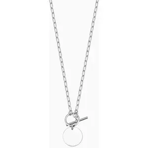 ORADINA Toggle Me Disc Pendant Necklace - Silver