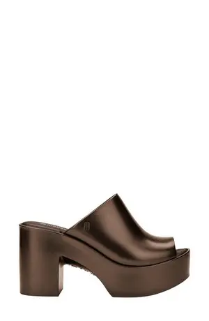 Melissa Hype Platform Slide Sandal - Bronze