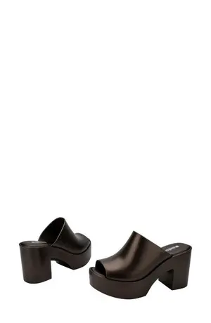 Melissa Hype Platform Slide Sandal - Bronze