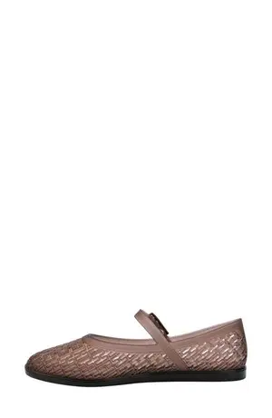 Melissa Harper Mary Jane Flat - Clear Brown