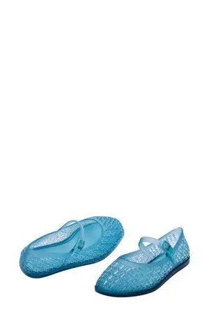 Melissa Harper Mary Jane Flat - Transparent Blue