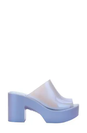 Melissa Hype Platform Mule - Pearly Blue