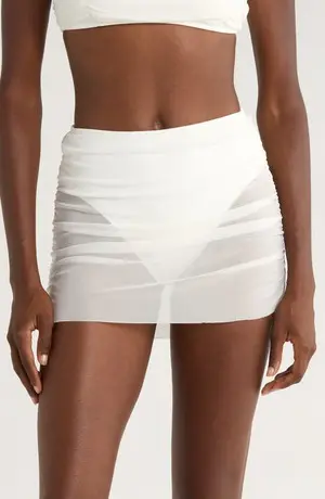 HUTCH Hutch Tawnie Skirted Bikini Bottom White