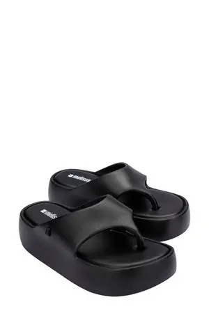 Melissa Free Platform Flip Flop - Black