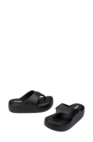Melissa Free Platform Flip Flop - Black
