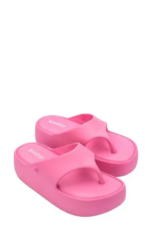 Melissa Free Platform Flip Flop - Pink