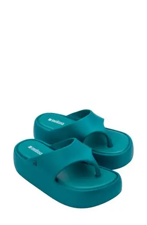 Melissa Free Platform Flip Flop - Teal