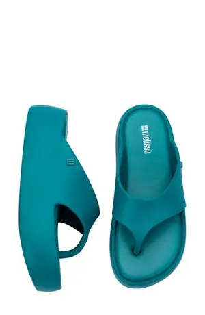 Melissa Free Platform Flip Flop - Teal