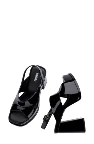 Melissa Dance Slingback Platform Sandal - Black