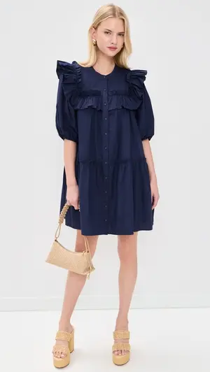 CLEOBELLA Tatiana Mini Dress - Peacoat