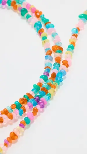 Jia Jia 14k Mini Pebble Opal Long Necklace
