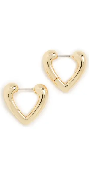 Gorjana Amour Heart Huggie Earrings - Gold