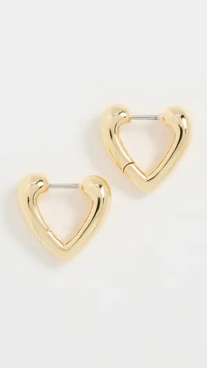 Gorjana Amour Heart Huggie Earrings