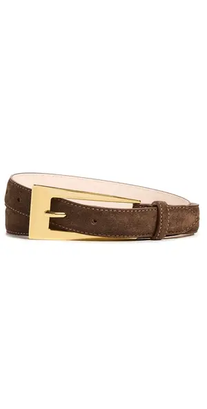 AUREUM No.10 Suede Belt - Chocolate