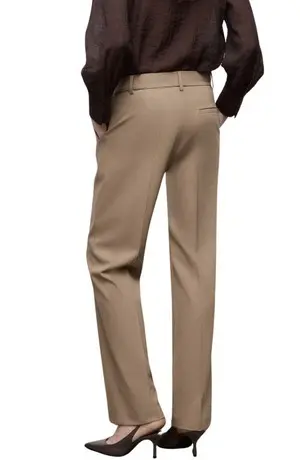 Mango Carlos Straight Leg Trousers