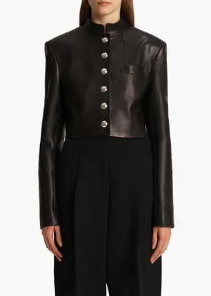 Khaite Samuelson Leather Jacket