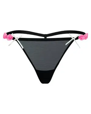 ADORE ME Rosamund G-string Panties - Floral Black