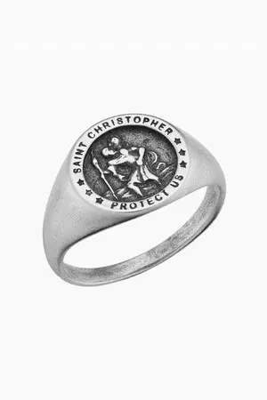 ORADINA Guardian Signet Ring - Silver