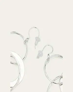 Ippolita Jumbo Hammered Jet Set Hoop Earrings - Silver