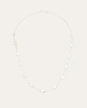 Ippolita Sterling Mini Hammered Bastille Link Necklace - Silver