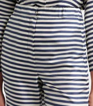 Max Mara Nine Striped Wide-leg Pants