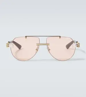 Bottega Veneta Bottega Veneta Aviator Sunglasses Brown
